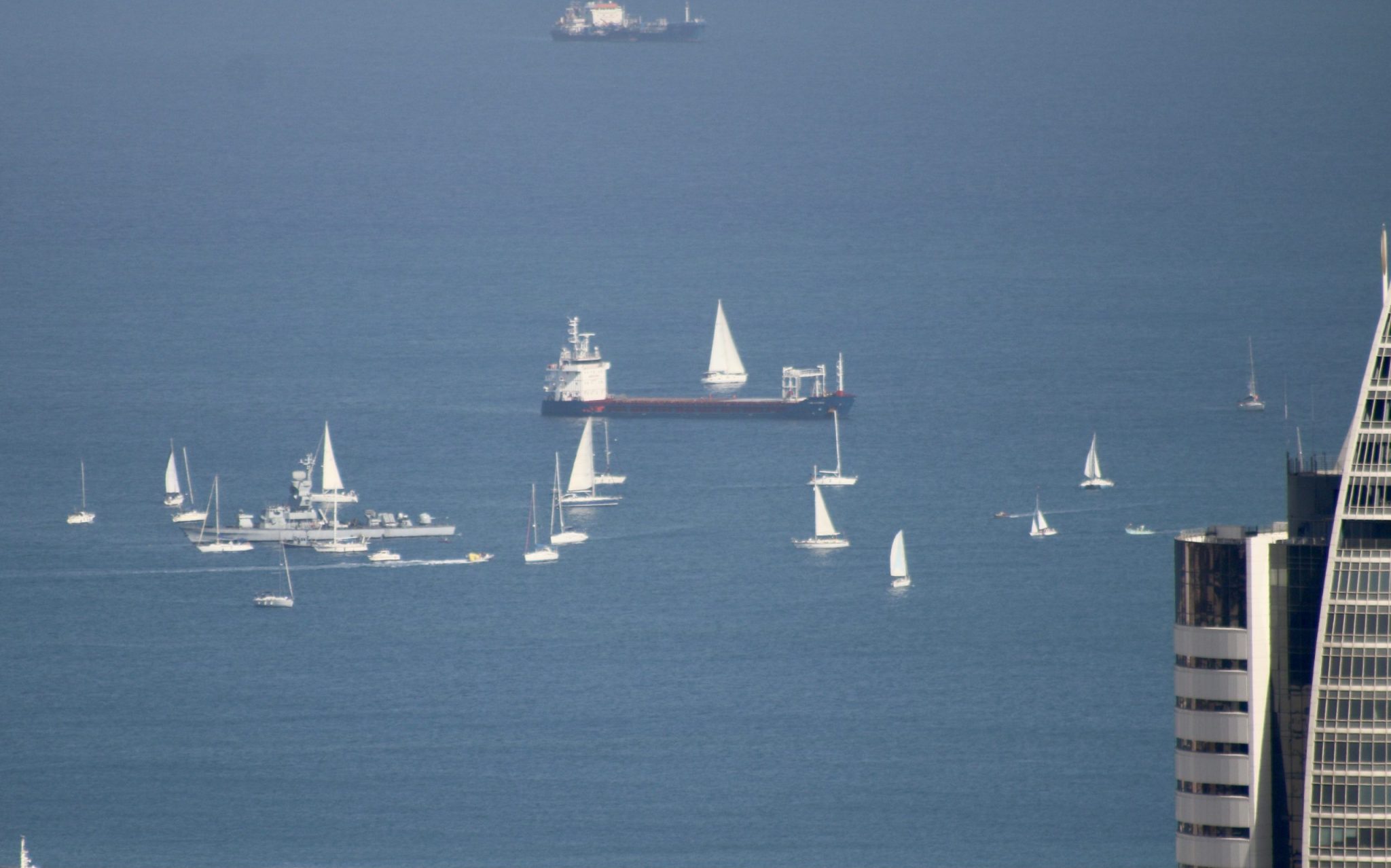 Haifa: Sailboats Greeting Israel Navy Patrol Ship | Israel News